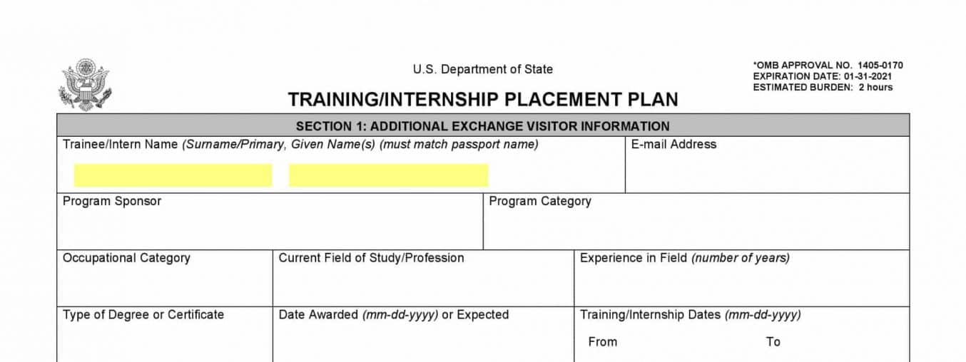 DS 7002 : la convention de stage pour partir aux Etats-Unis - Visa J-1